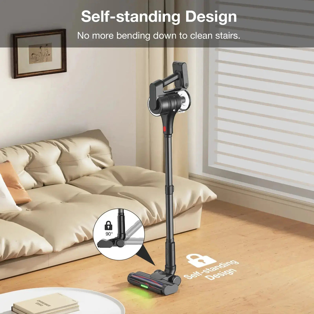 MOOSOO Powerful Stick Vacuum Cleaner, P5