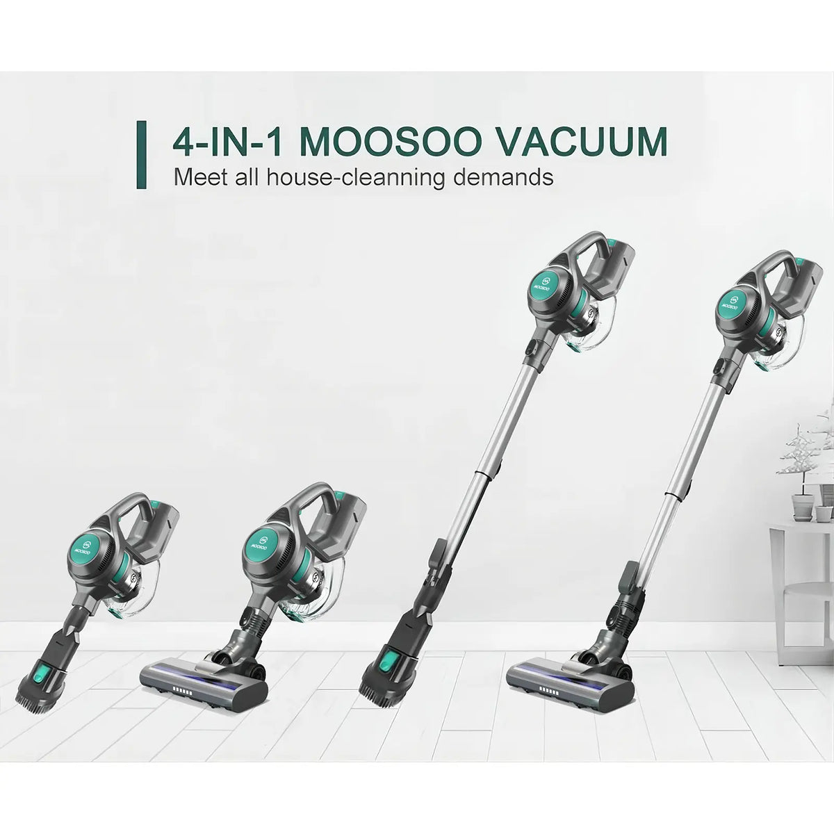 MOOSOO XL-618A-Green Cordless Stick Vacuum - WMT